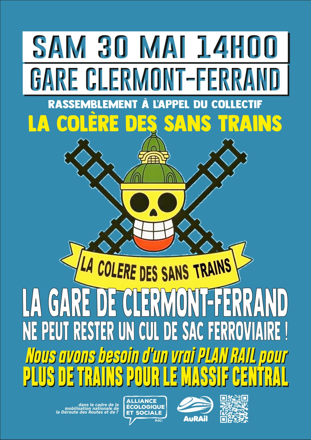 Rassemblement de La Colère des Sans Trains samedi 30 mai 2026 à ...